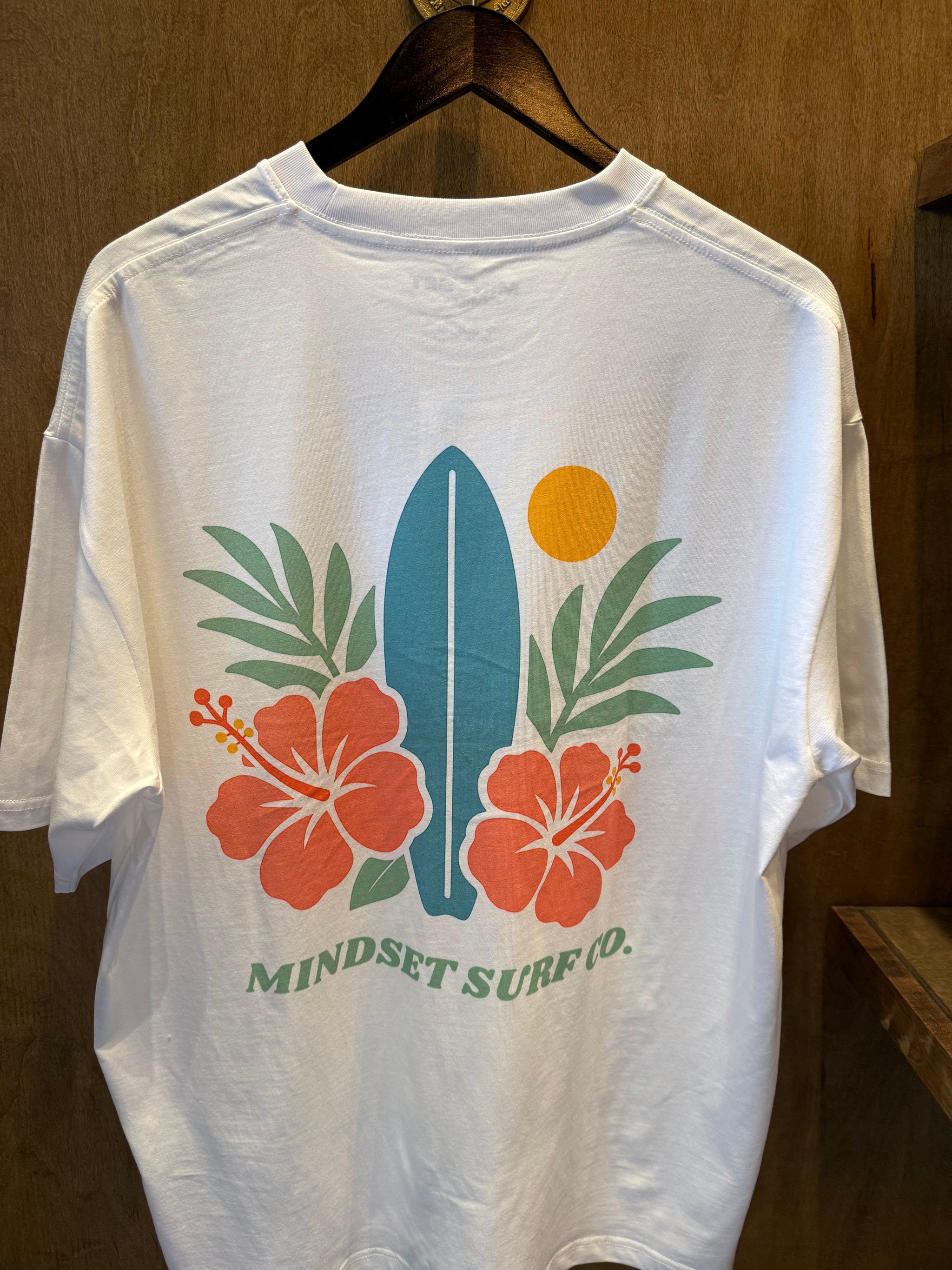 White Tropic Flow Tee
